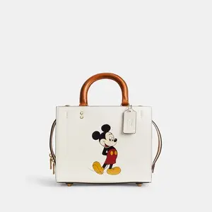 Coach Disney X Rogue 25 Mickey Mouse Bag - Brass/Chalk Multi